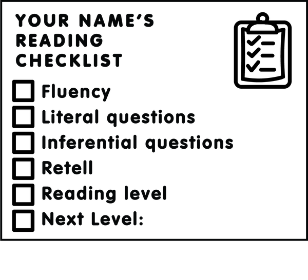 READING ASSESSMENT CHECKLIST – www.theteacherstoolbox.com.au