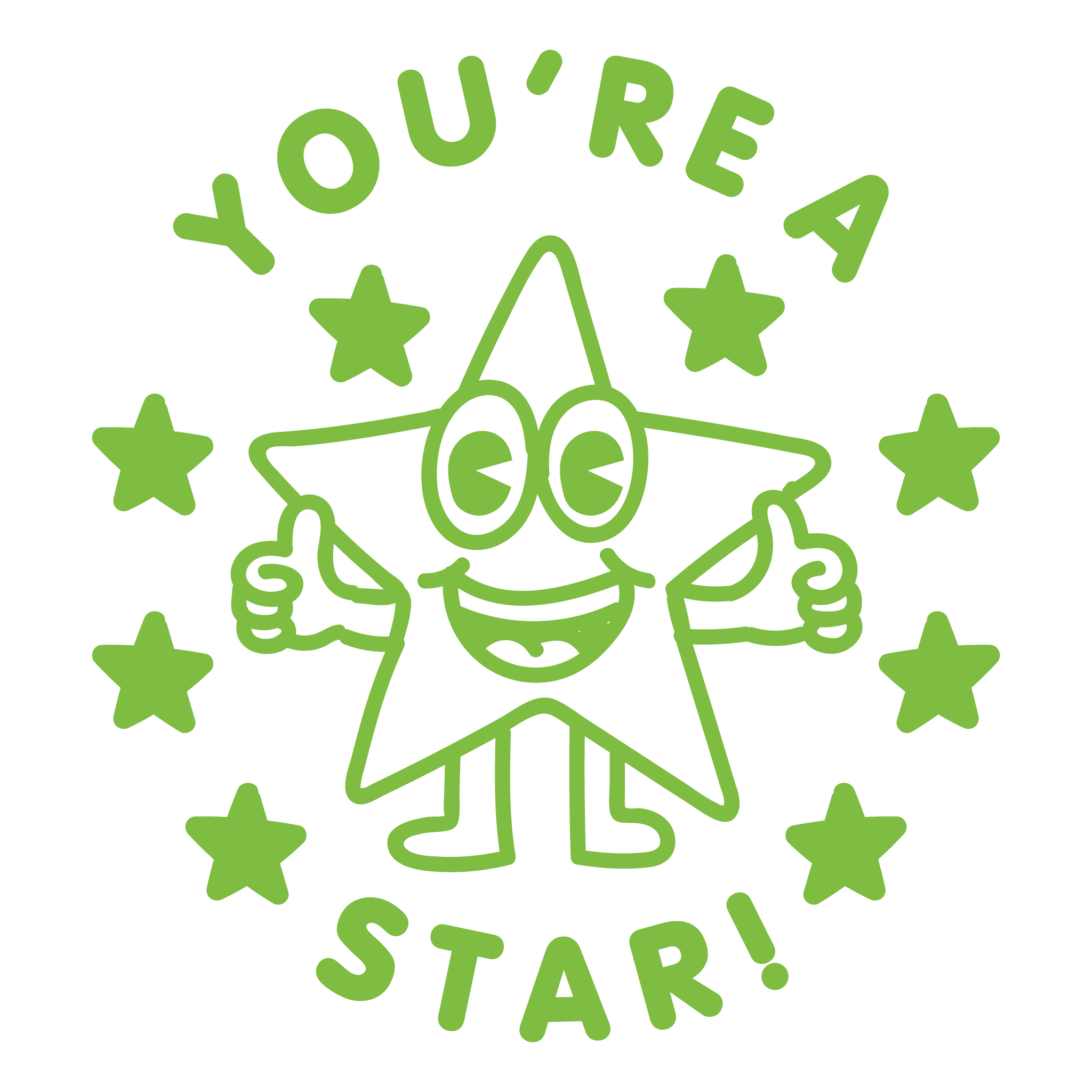 YOU'RE A STAR PRE INKED STAMP – www.theteacherstoolbox.com.au